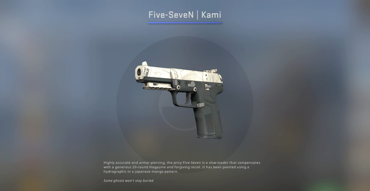 В CS:GO продали скин на Five-Seven за 1 300 евро из-за узора, похожего ...